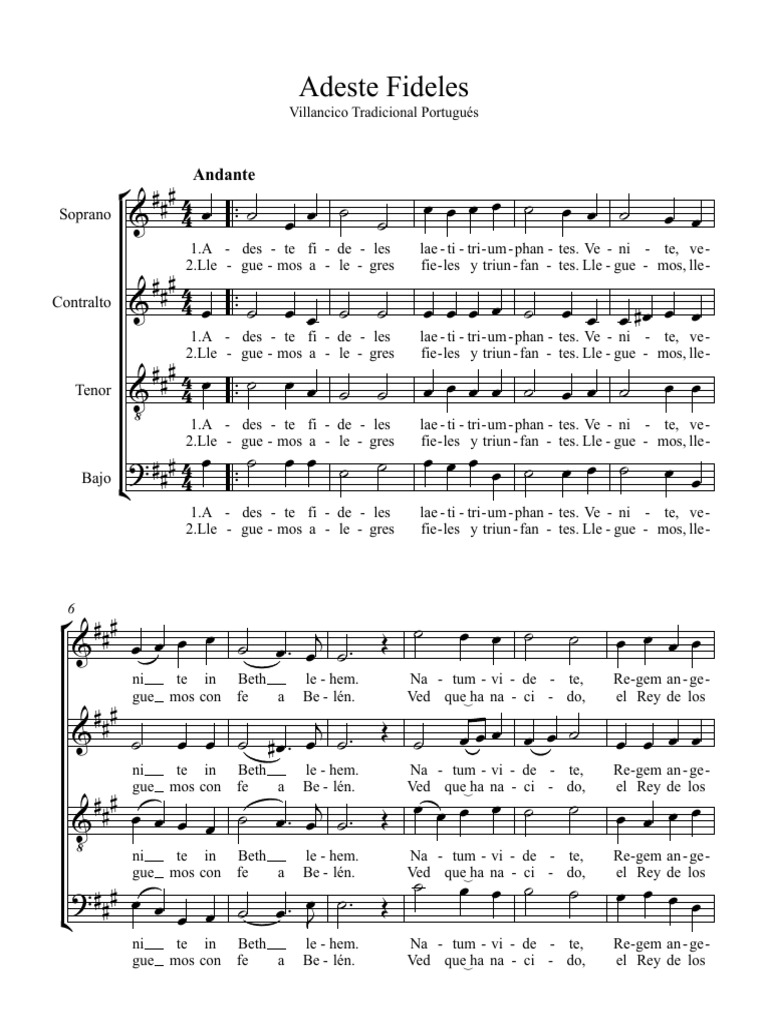 Adeste Fideles | PDF