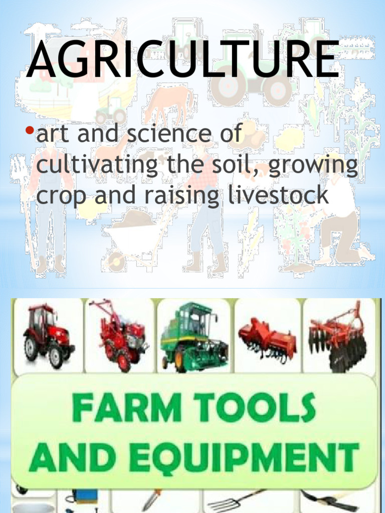 Farm Tools Implements and Equipment | PDF