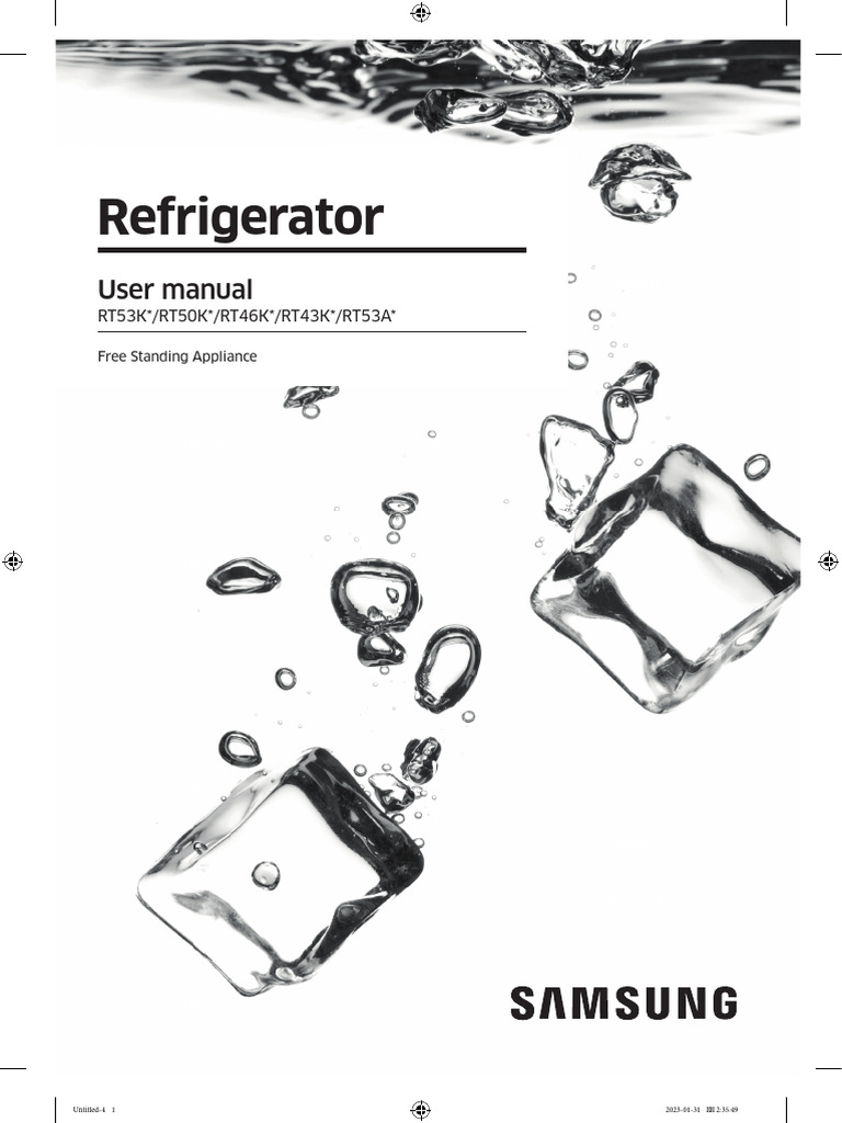 Manual Refri Samsung RT53K6541BS ZS P80 Español | PDF