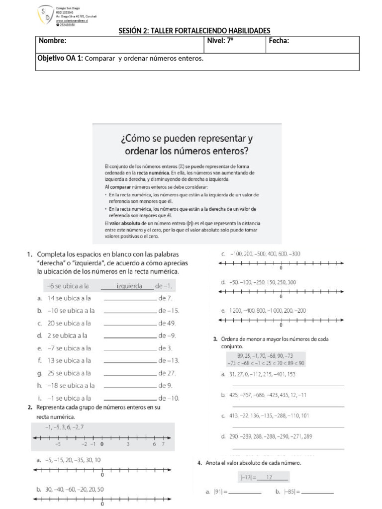 GUIA 7mo Matemáticas | PDF