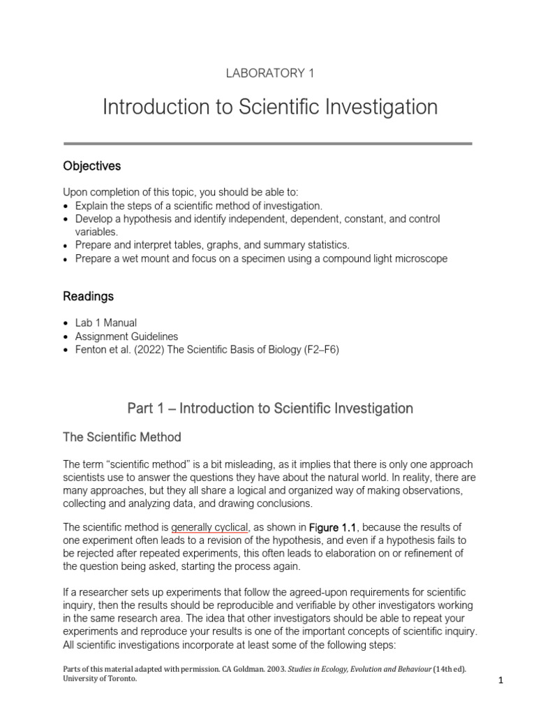Lab 1 Manual F23 | PDF