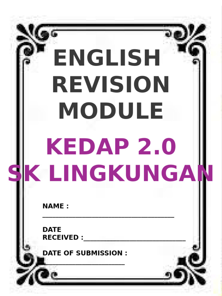 ENGLISH MODULE REVISION 1 | PDF