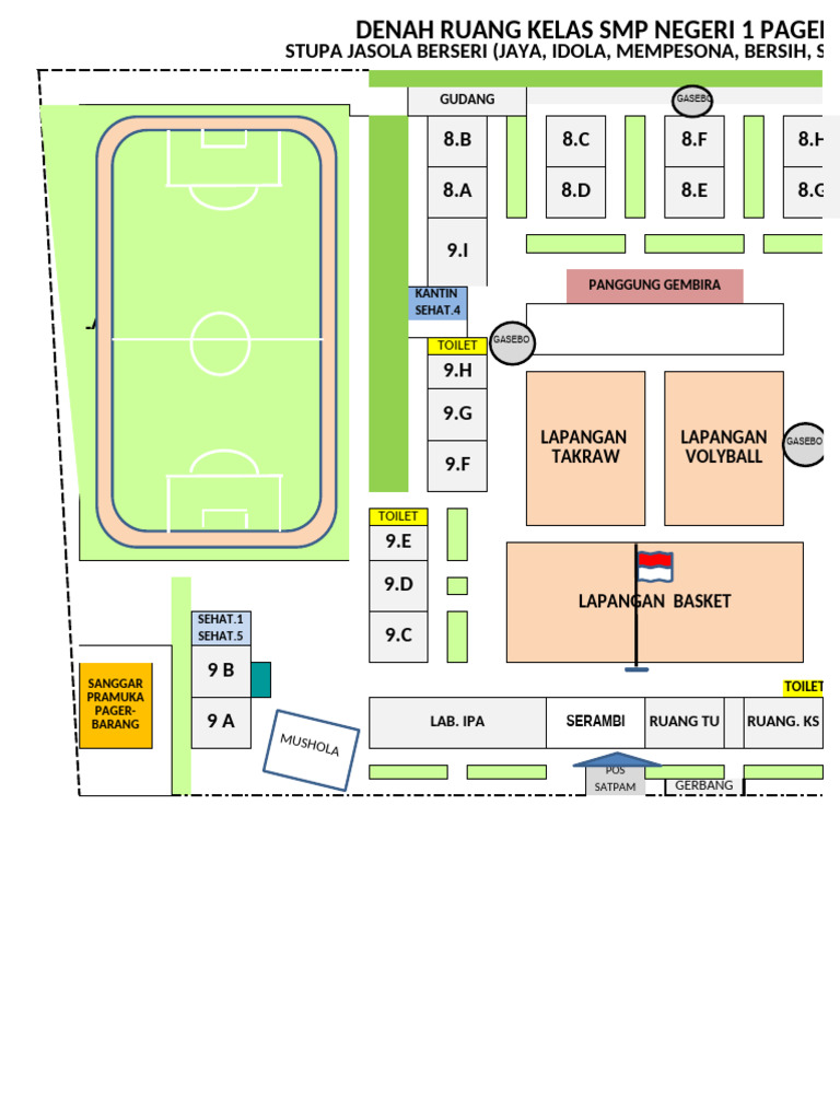 Denah Ruang Kelas Stupa 2024 | PDF
