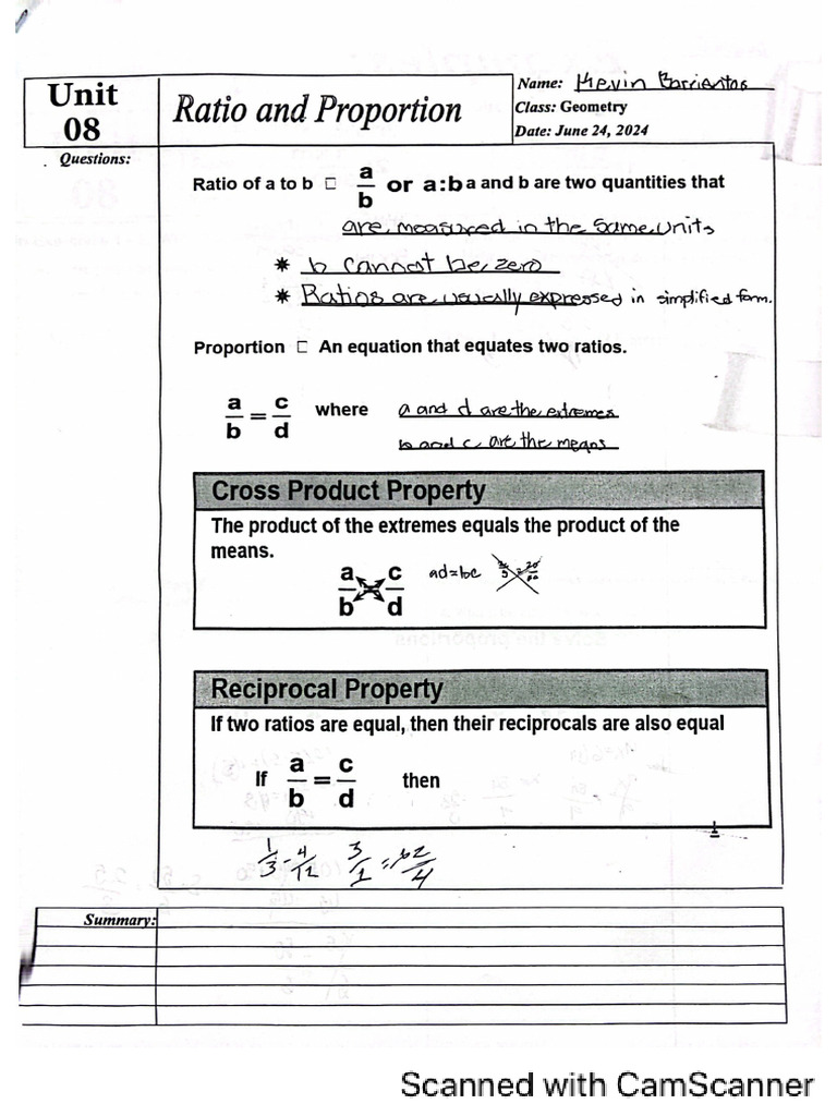 Ratio and Proportion | PDF