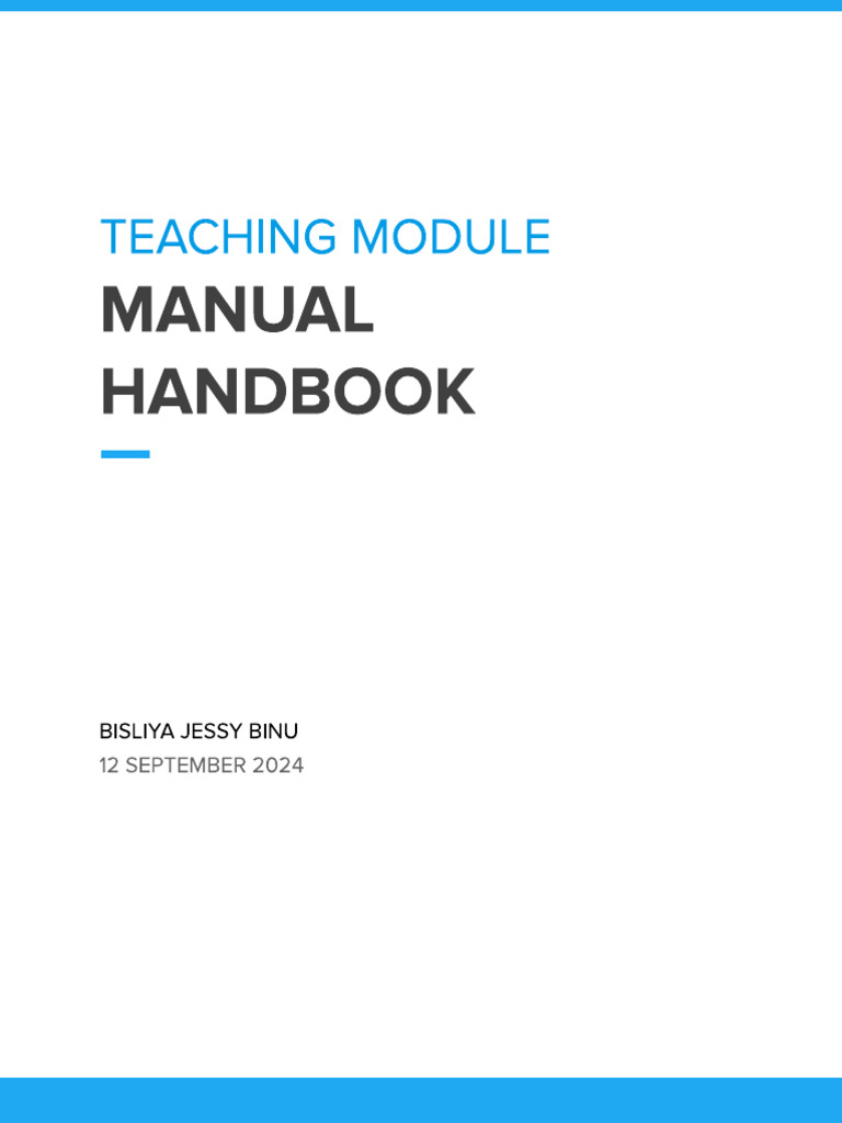 Teaching Module | PDF