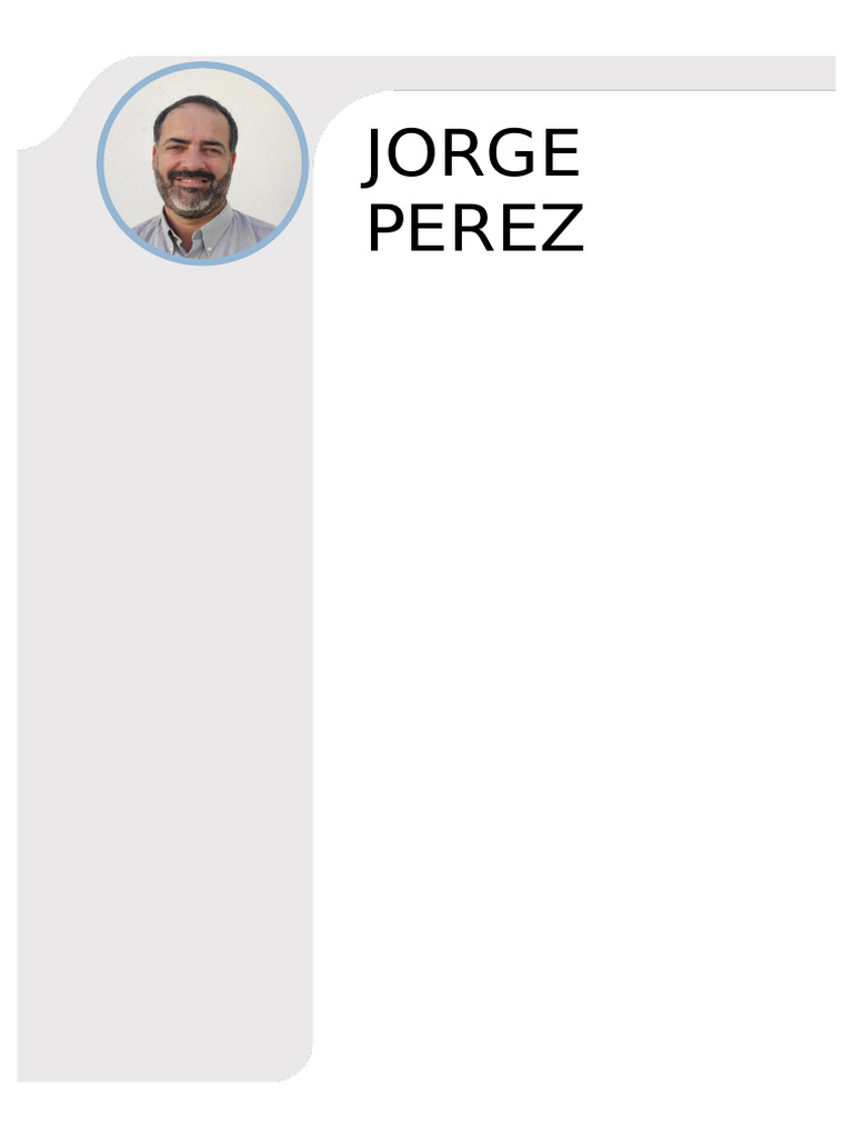CV Jorge Perez | PDF