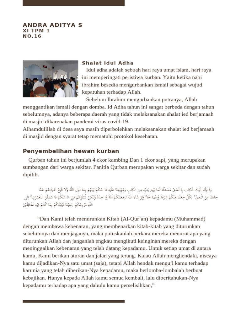 ANDRA ADITYA S_XI TPM 1 | PDF