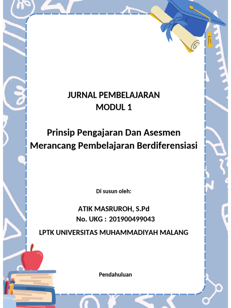 Jurnal Modul 1 Pembelajaran Berdiferensiasi | PDF