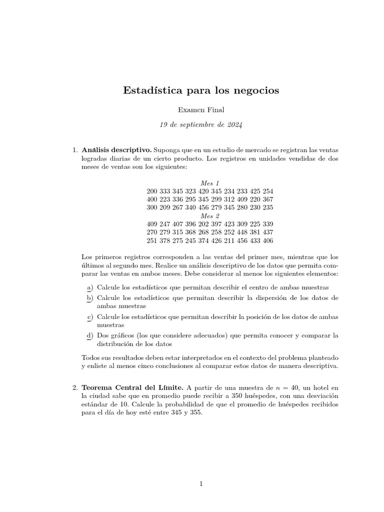 Examen Final 3-2024 | PDF