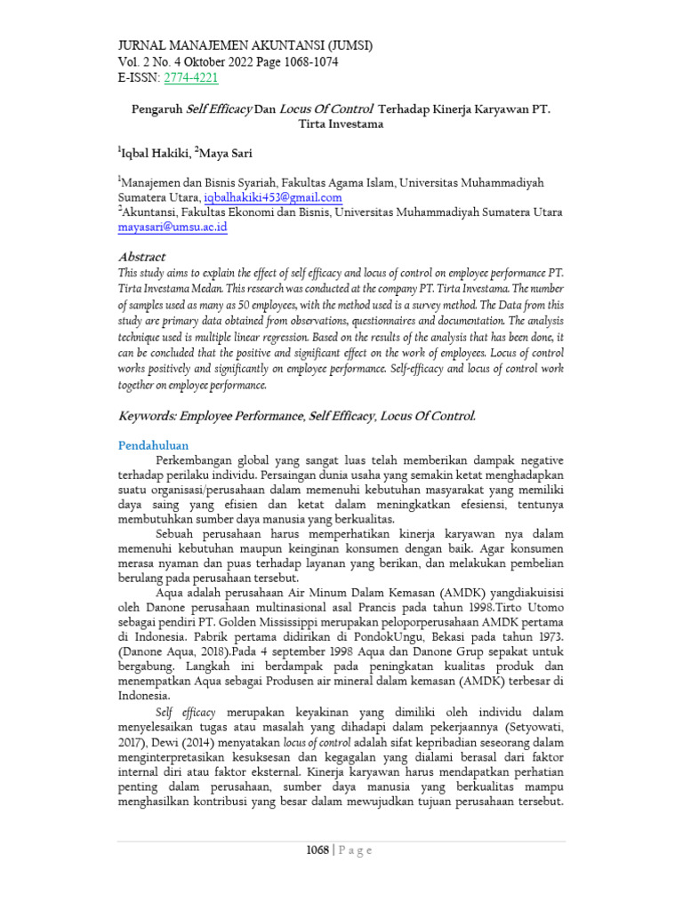 Locus of Control | PDF