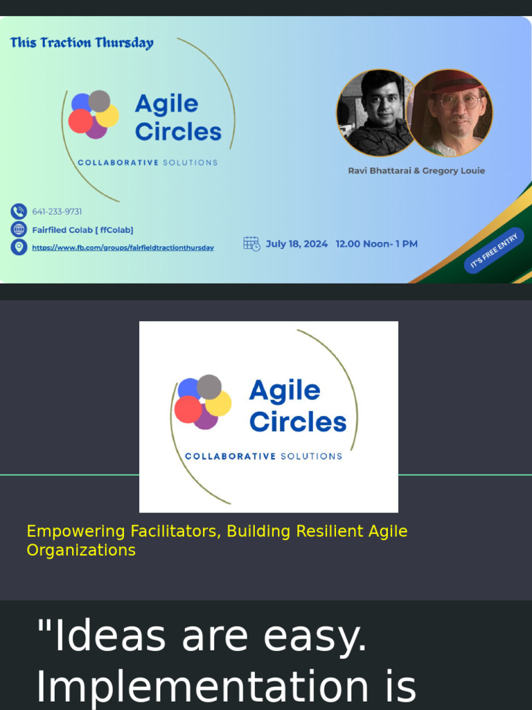 Agile Circles in Fairfield, IA | PDF