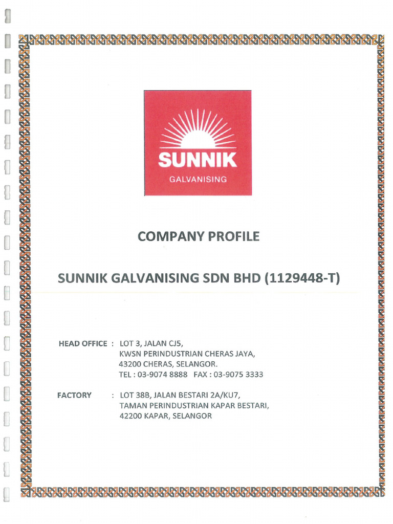 Company Profile Sunnik | PDF