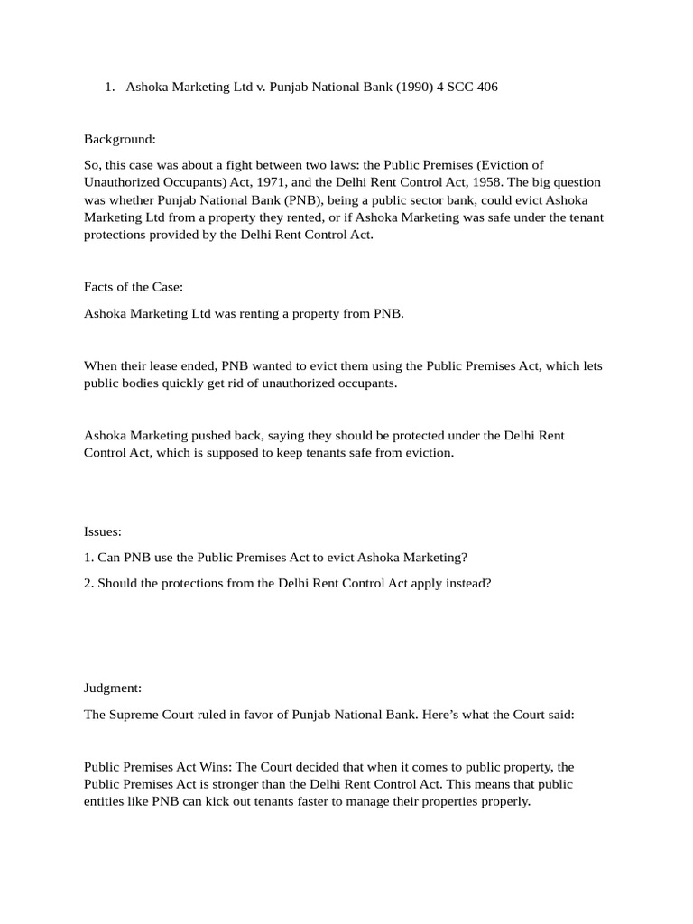 Judgment Summary Pdf