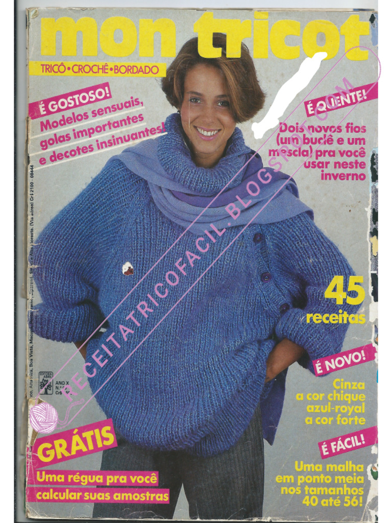 Mon Tricot Trico Croche e Bordado #67 Ano X Parte 01 - Combinar-Copiar ...
