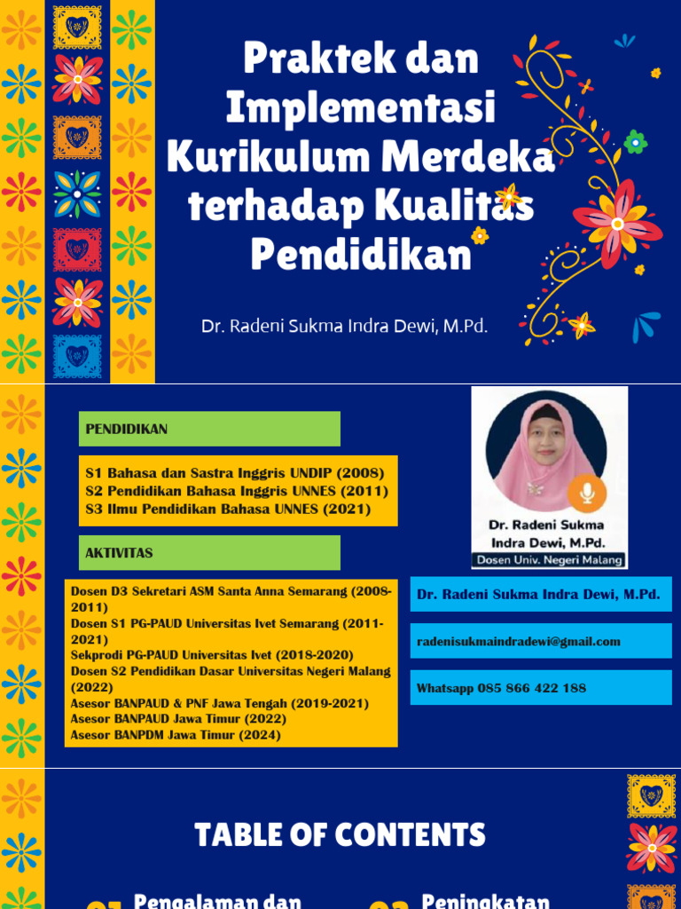Praktek dan Implementasi Kurikulum Merdeka | PDF