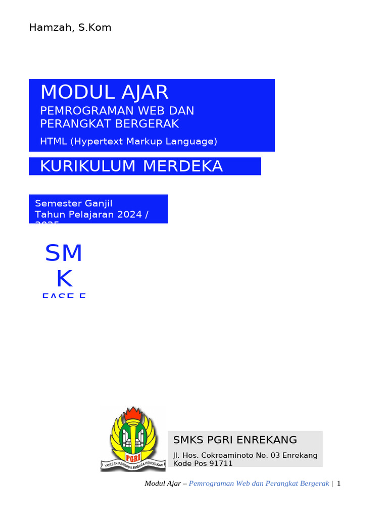 Modul Ajar Web | PDF