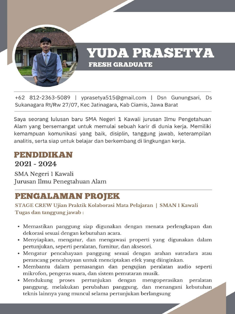CV Yuda Prasetya | PDF