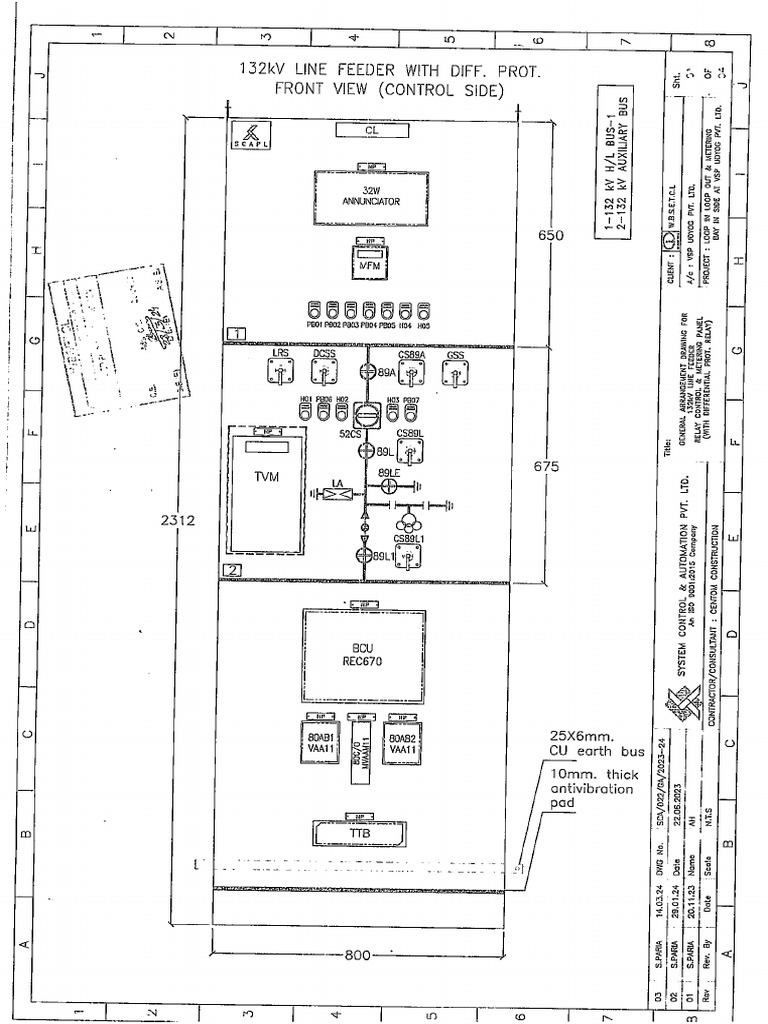 132kv Differential Protection Panel - VSP Udyog | PDF