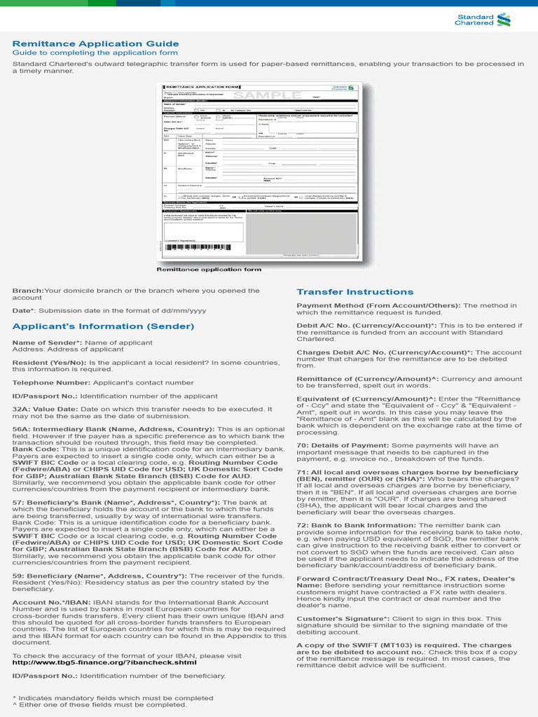Remittance Application Guide | PDF | Banking | Payments