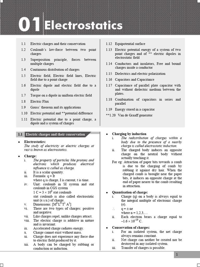 Electrostatics | PDF