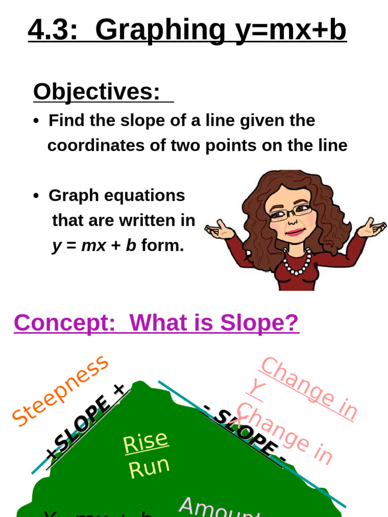 MT 4.3 Notes-Graphing Slope-Intercept Form | PDF
