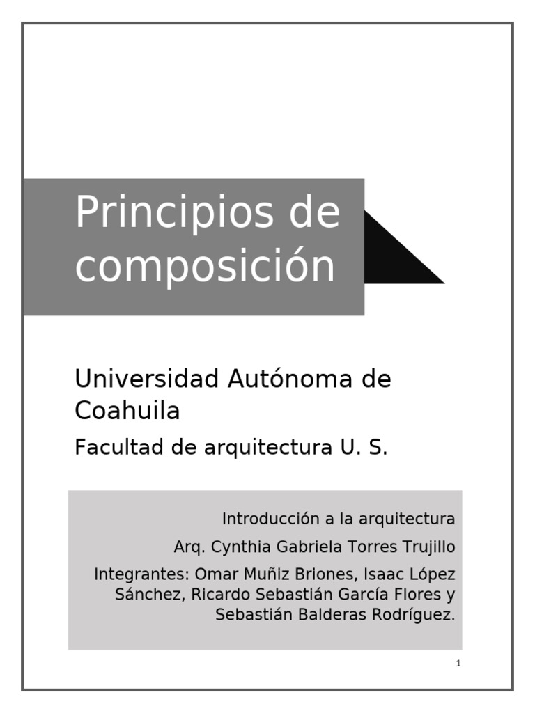 Principios de Composición | PDF