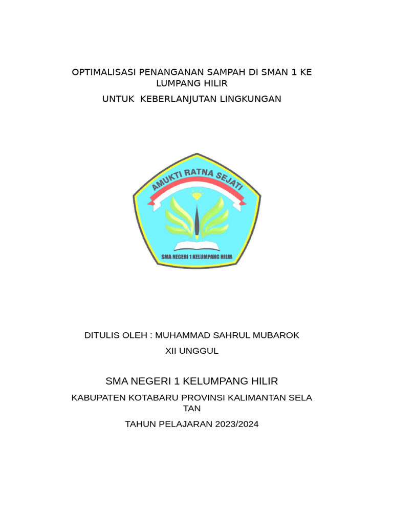 Cover Laporan Esai | PDF