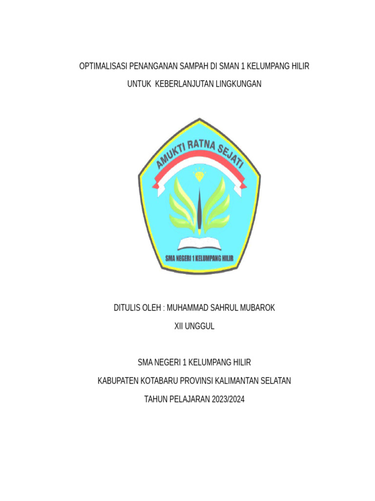 Cover Laporan Esai | PDF