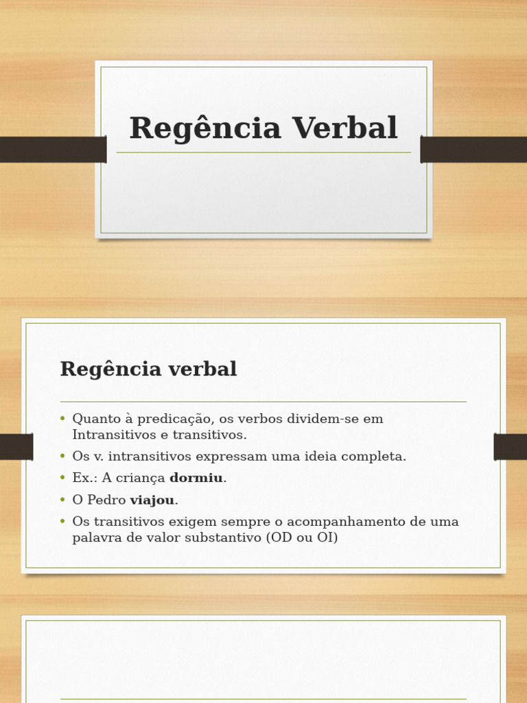 Regência Verbal | PDF