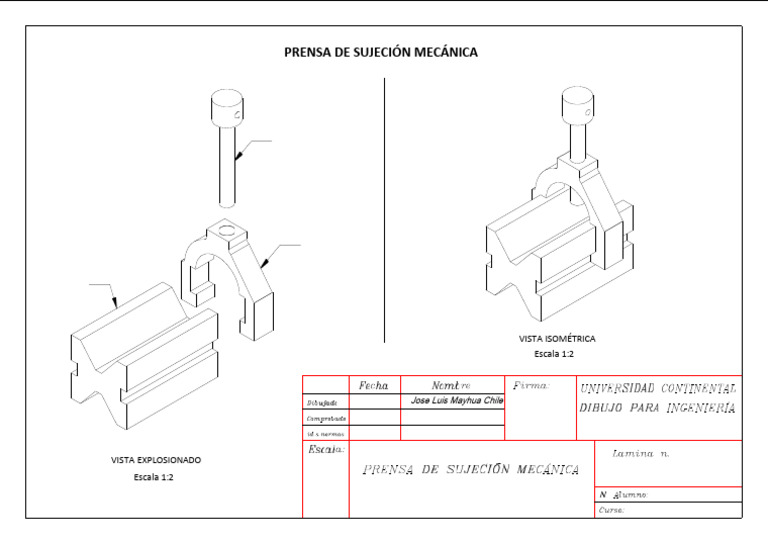 Explosionado y Ensamblaje - Jose | PDF
