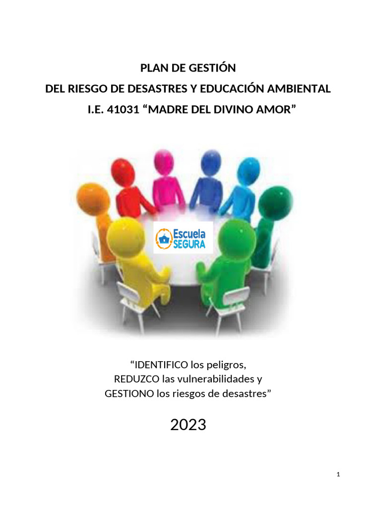 Plan Gestion de Riesgos 2023 | PDF