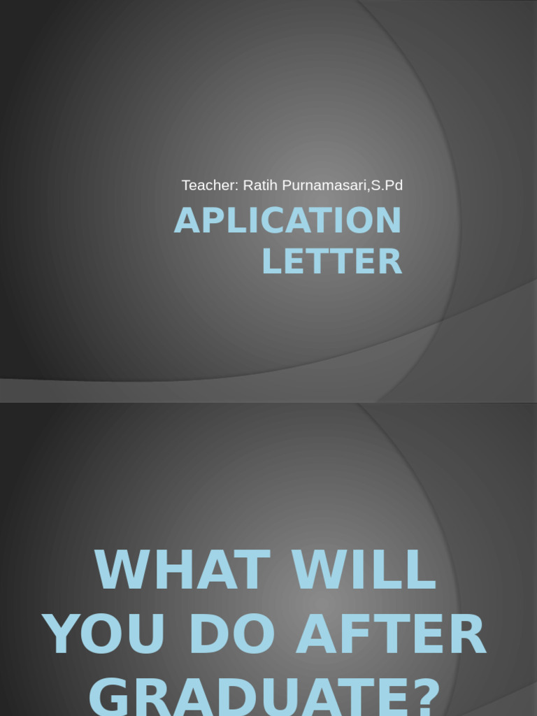 Aplication Letter | PDF