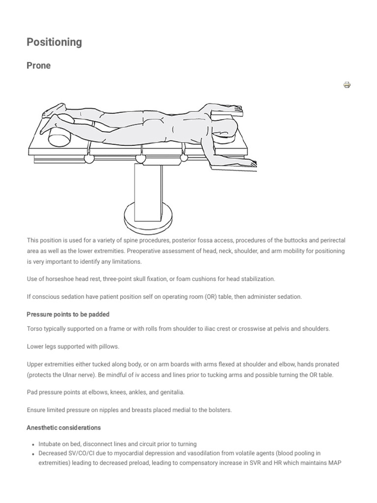 Storm Anesthesia - Prone | PDF