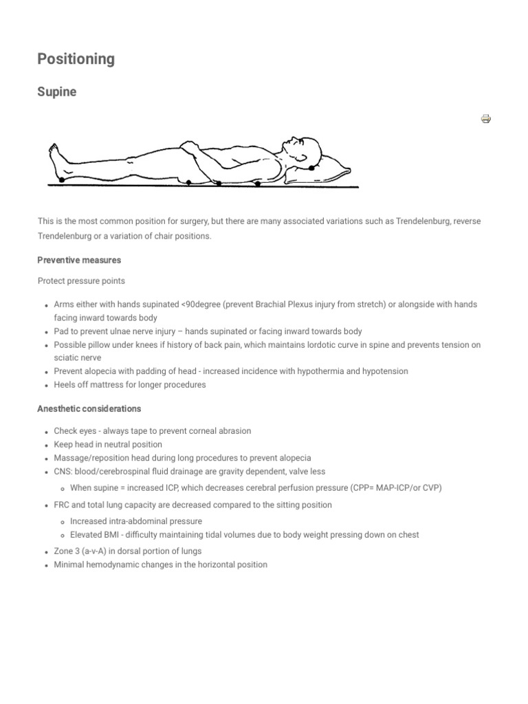 Storm Anesthesia - Supine | PDF
