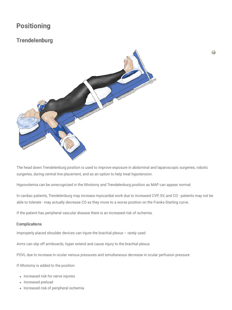 Storm Anesthesia - Trendelenburg | PDF