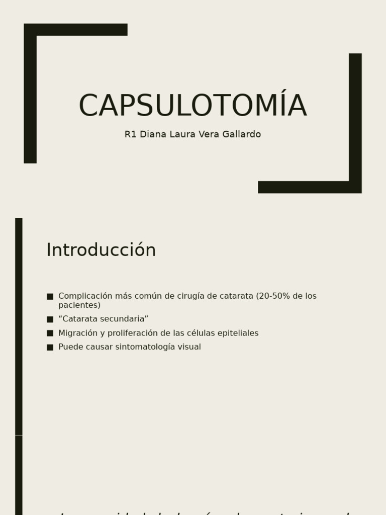 CAPSULOTOMIA | PDF
