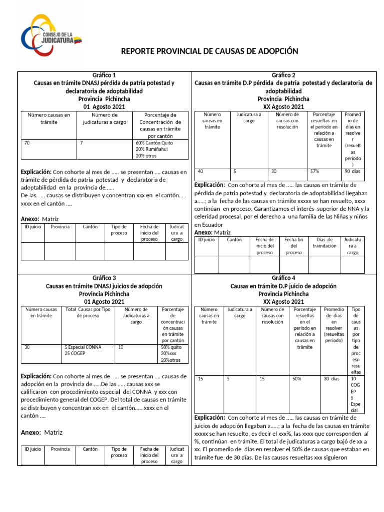 Modelo de Reporte Con Variables | PDF