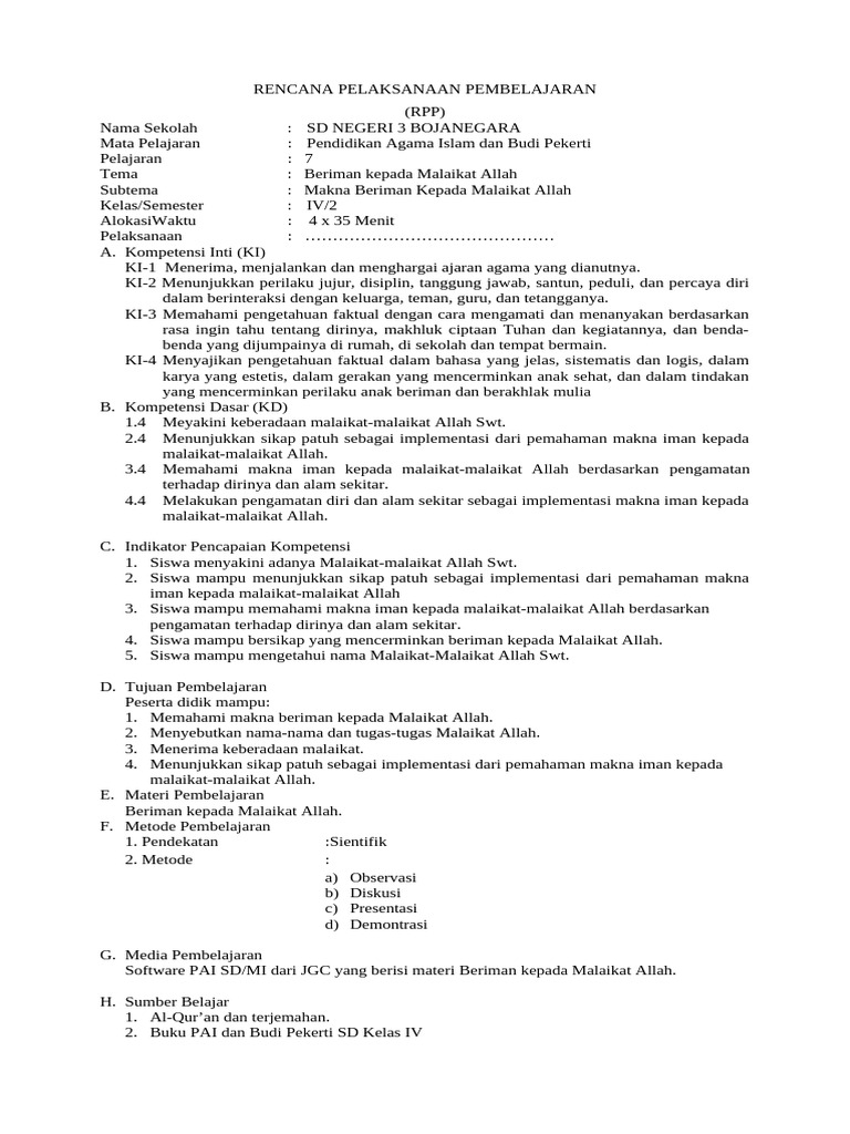 RPP 2021 2022 SMT 2 | PDF