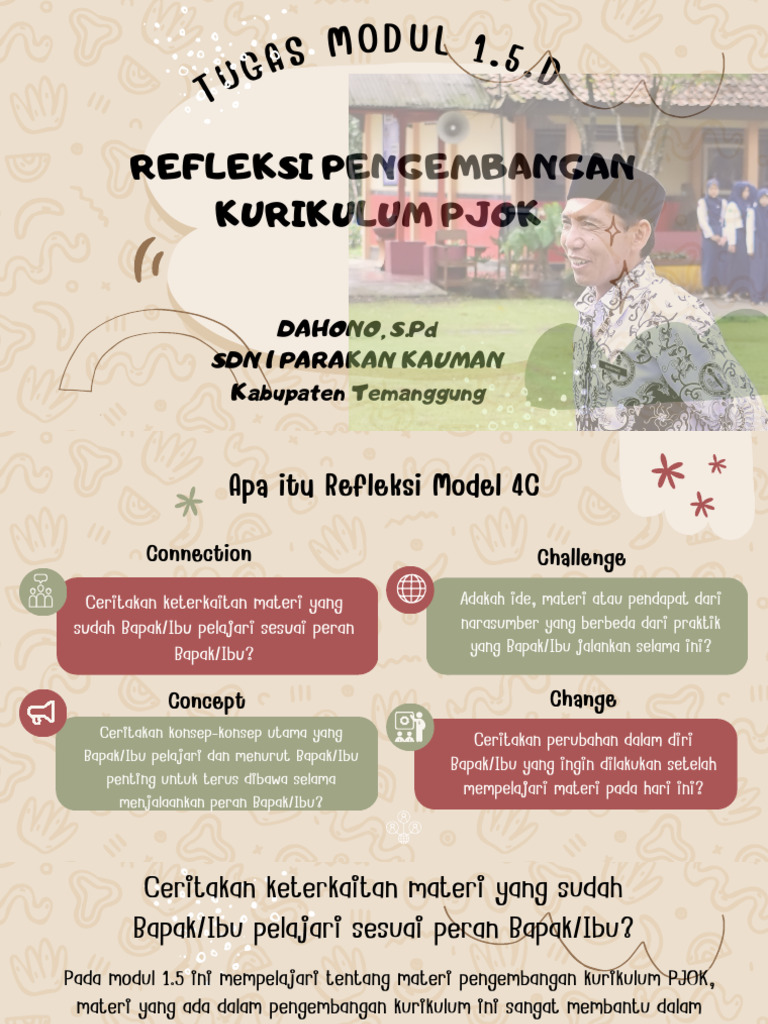 Refleksi Modul 1.5.d PKG PJOK - Dahono | PDF