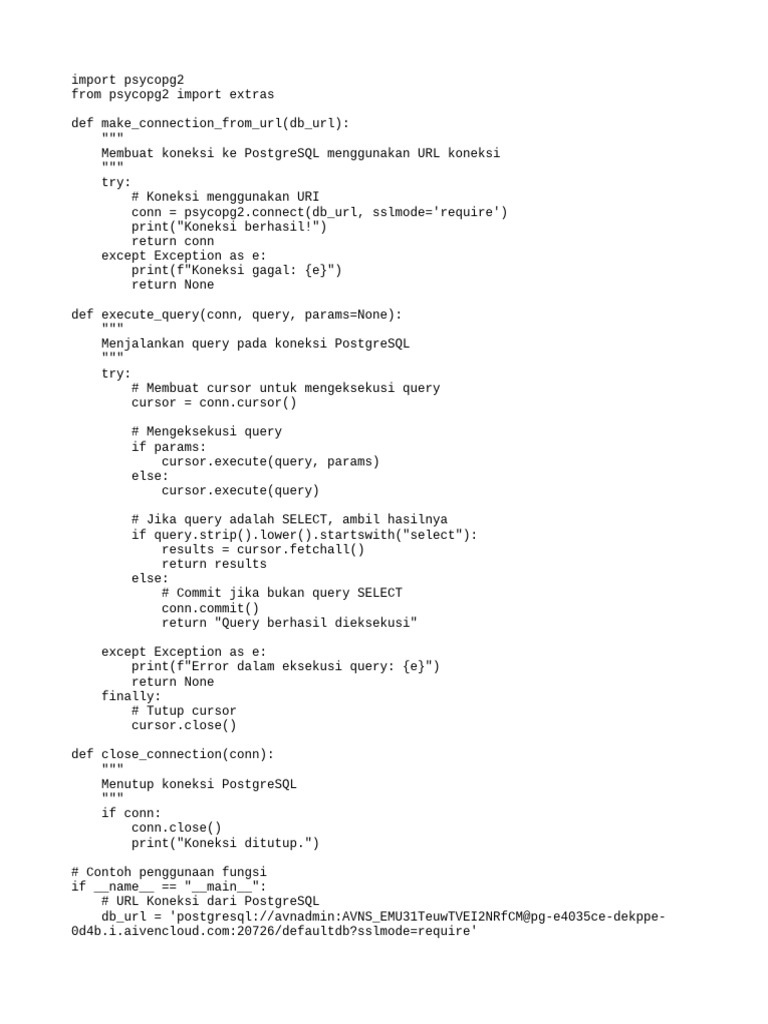 Import Psycopg2 | PDF