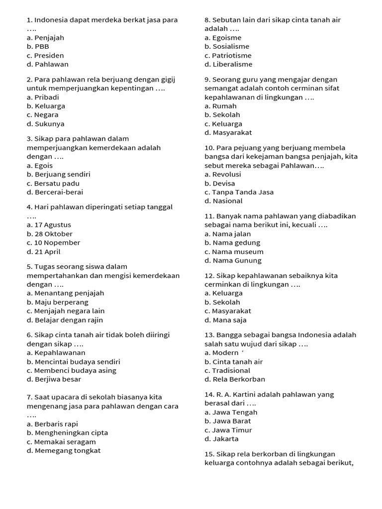 Soal Kelas 4 Bab 8, 2 | PDF