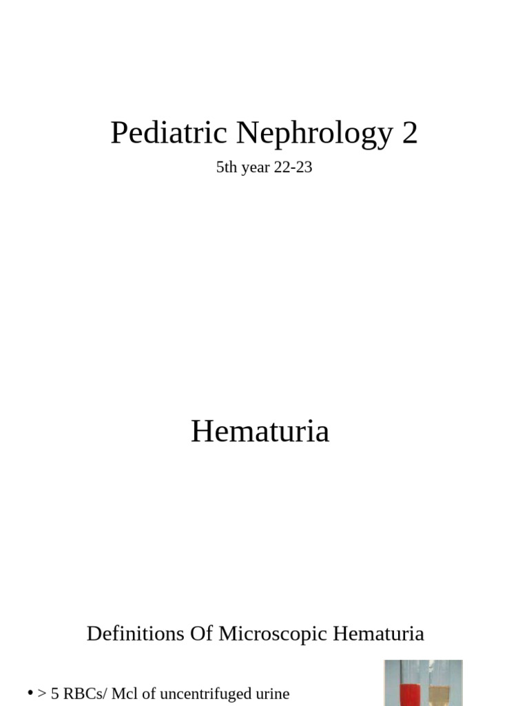 Nephrology 2 | PDF