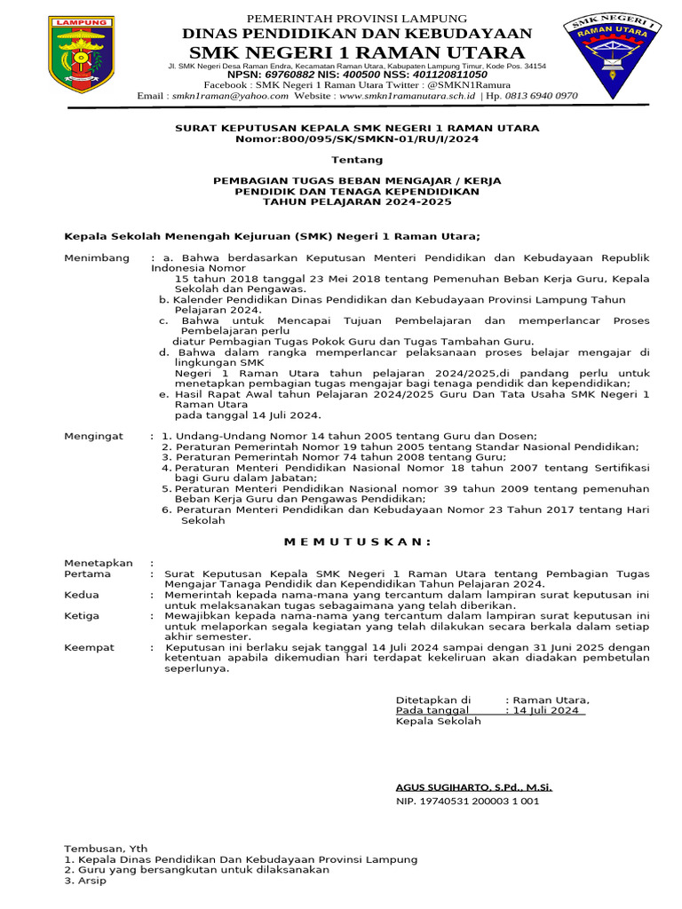 SK PTG 2021-2022 Genap | PDF