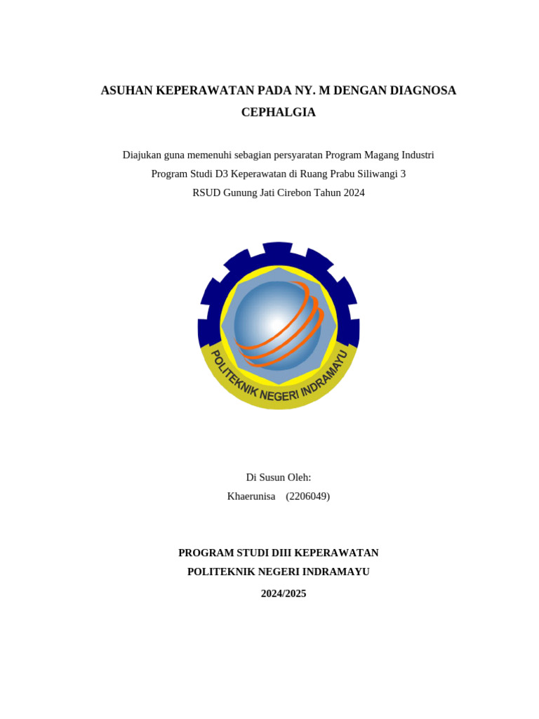 Asuhan Keperawatan Pada Ny. M Dengan Diagnosa Cephalgia | PDF