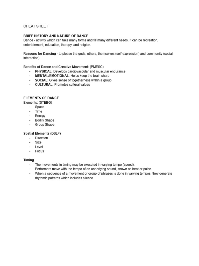 CHEAT SHEET PE | PDF