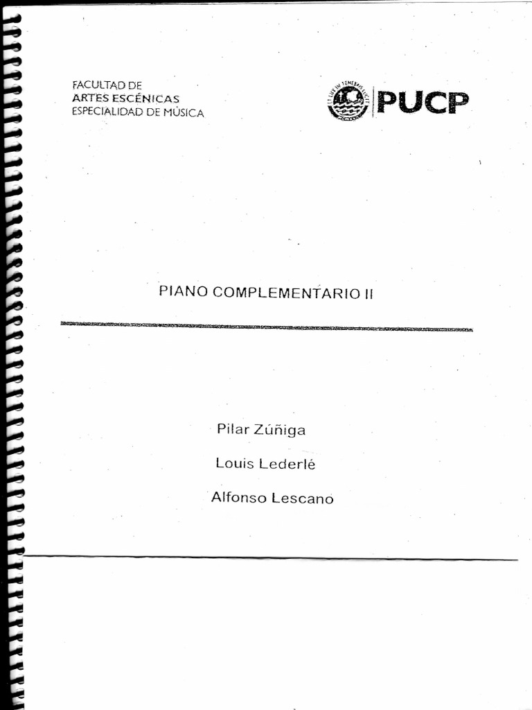 Manual de Piano Complementario 2 | PDF