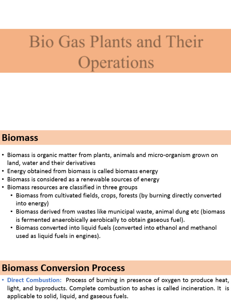 Biogas Plant Operations and Processes | PDF | Biofuel | Anaerobic Digestion