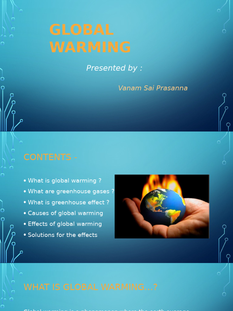Global warming | PDF