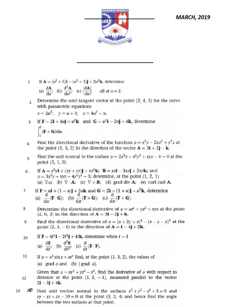 EGM 312 Tutorial Sheet 2... | PDF