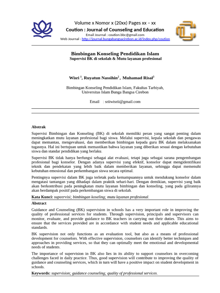 Sepervisi BK Kel 2 | PDF